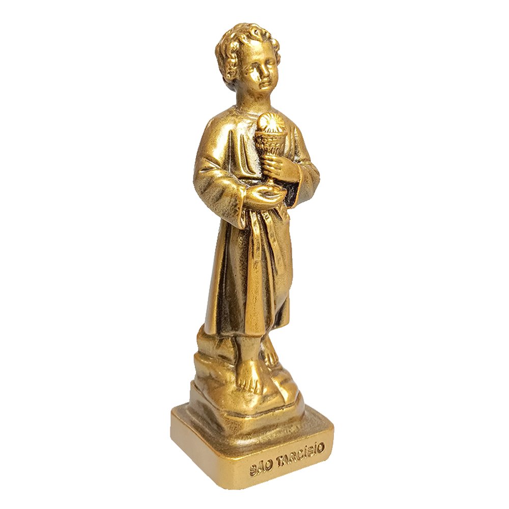 São Tarcísio Bronze 20cm | Casa da Mãe - Casa da Mãe Artigos Religiosos