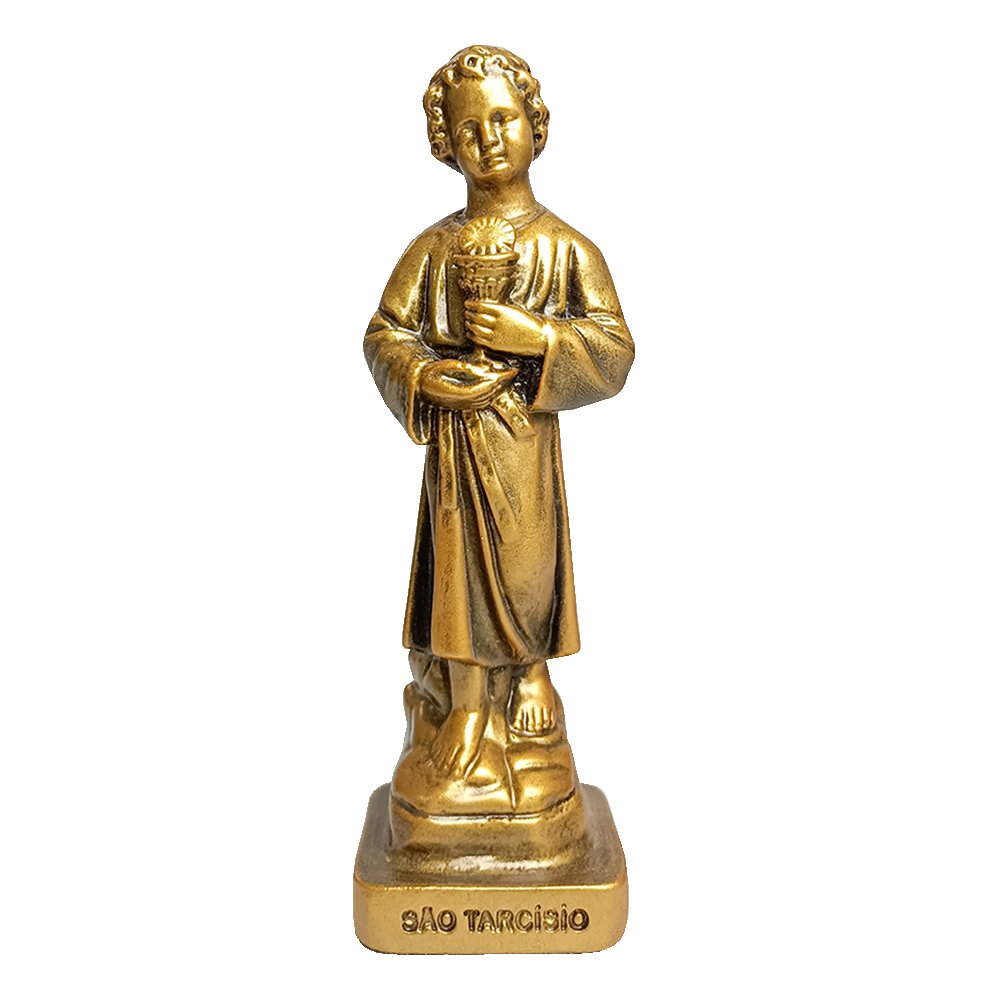 São Tarcísio Bronze 20cm | Casa da Mãe - Casa da Mãe Artigos Religiosos