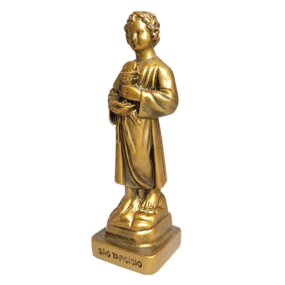 São Tarcísio Bronze 20cm | Casa da Mãe - Casa da Mãe Artigos Religiosos